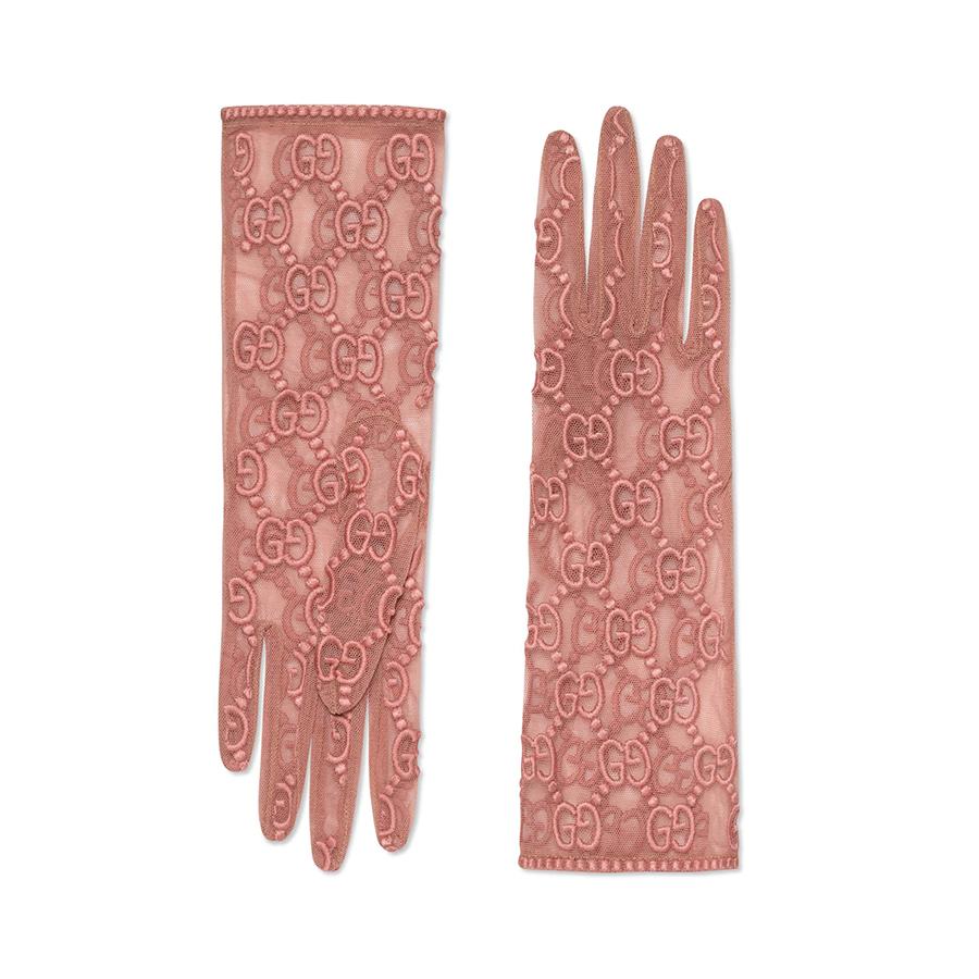 小物 GUCCI Embroidered Lace Tulle Gloves 6574514~one color_0.jpg